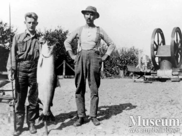 Guide Charlie McDonald with guest John H. Wood | Campbell River Museum ...